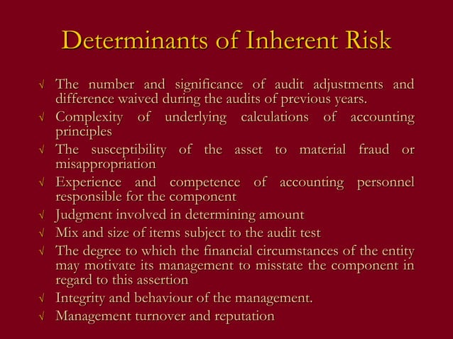 Risk Based Audit Approach | PPT | Business Accounting & Finance | Business