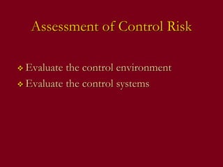 Risk Based Audit Approach | PPT