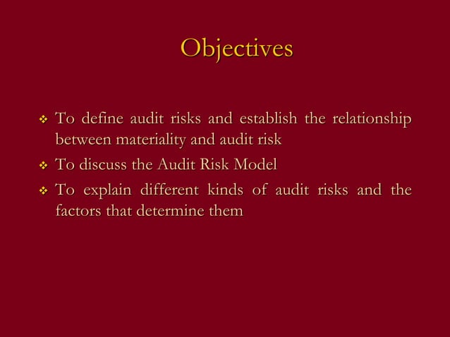 Risk Based Audit Approach | PPT | Business Accounting & Finance | Business