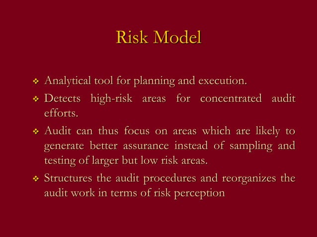 Risk Based Audit Approach | PPT | Business Accounting & Finance | Business