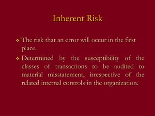 Risk Based Audit Approach | PPT