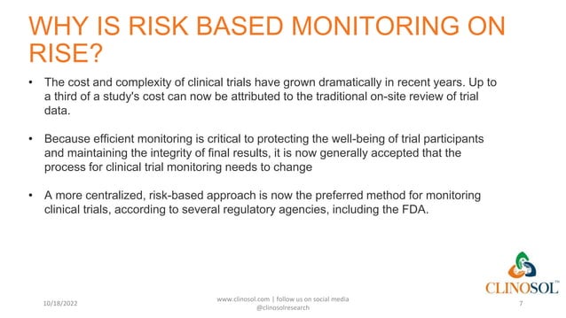 Risk Based Monitoring in Clinical trials_Aishwarya Janjale.pptx ...
