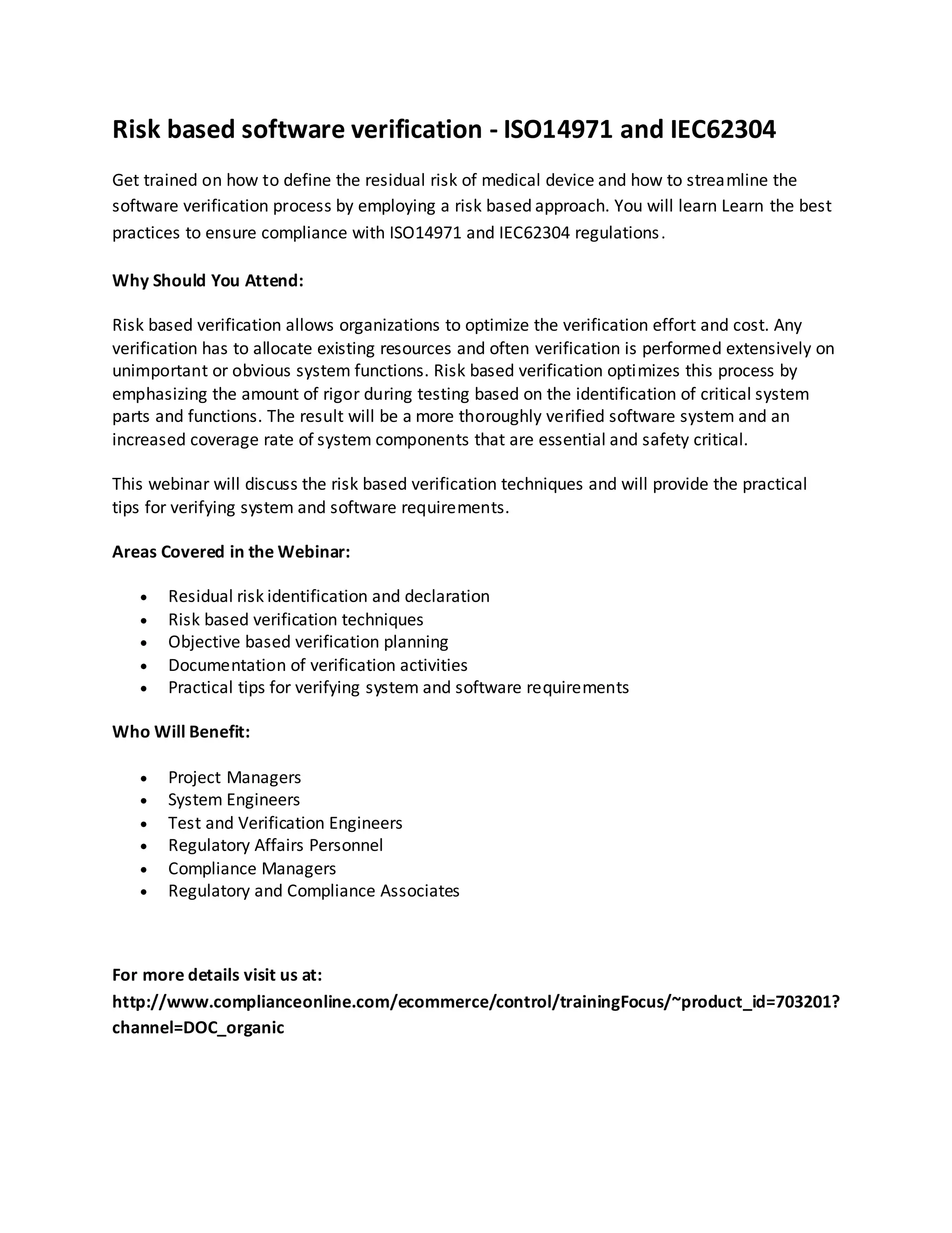 Risk based software verification | PDF