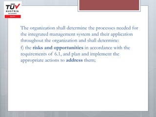 Risk Based Thinking for the integrated Management System ISO 9001 - ISO ...