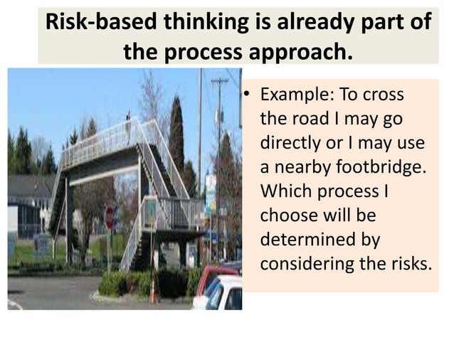 Risk based thinking in ms iso 9001 2015