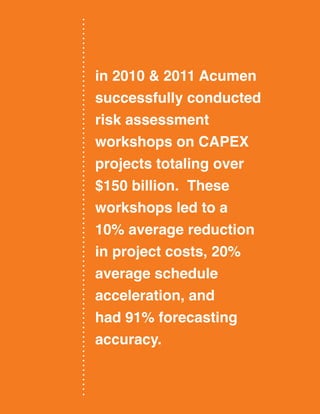 Acumen Risk Workshops Overview | PDF | Business | Business and Finance