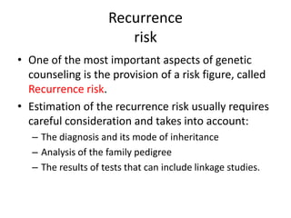 Risk calculation in Medical Genetics | PPTX