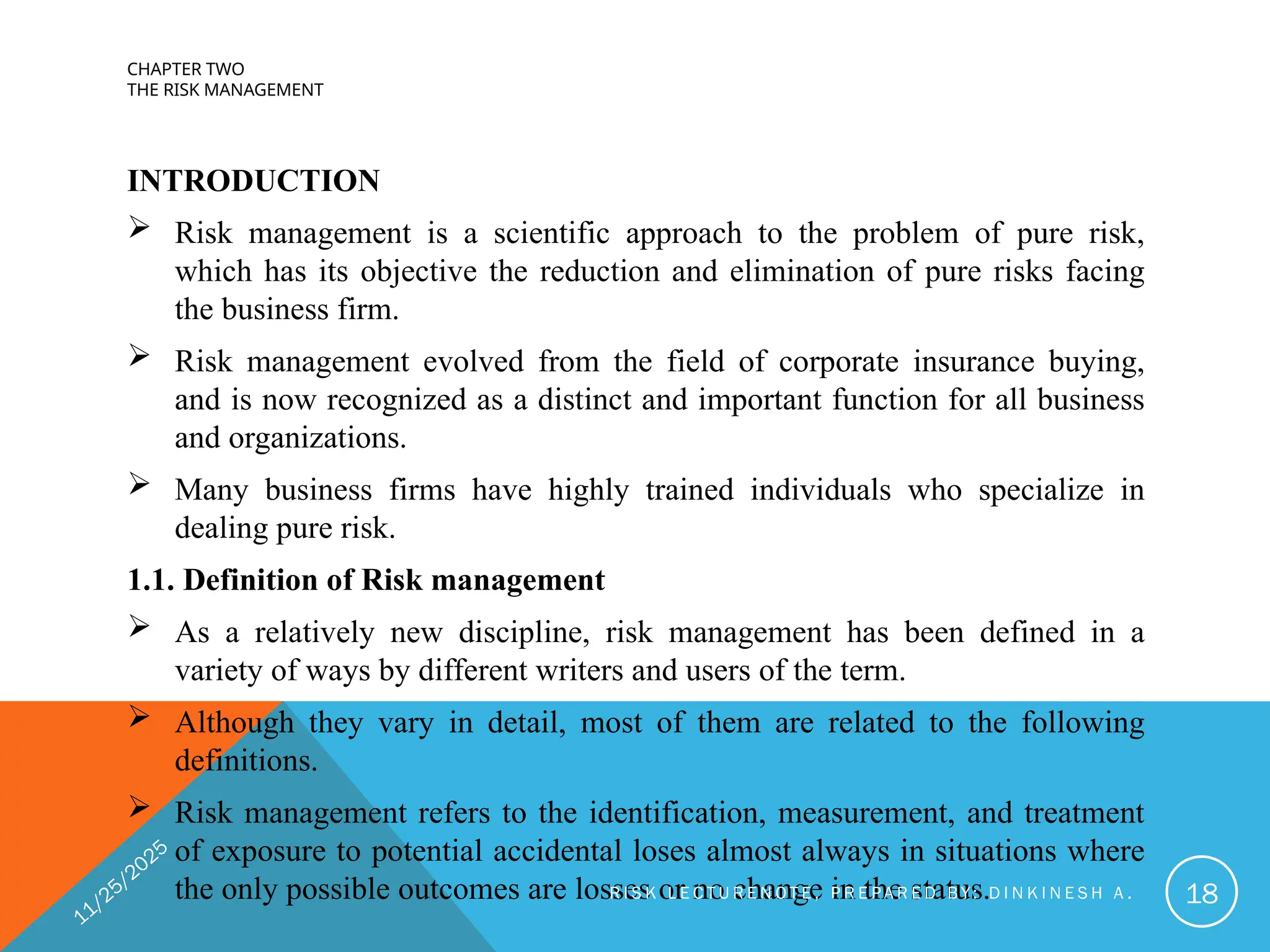 risk management and insurance pptx. ppt | PPTX