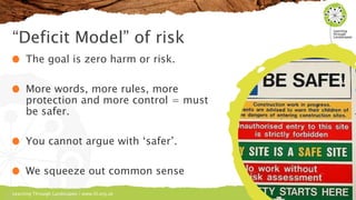Risk & challenge - building a culture in schools and early years | PPT