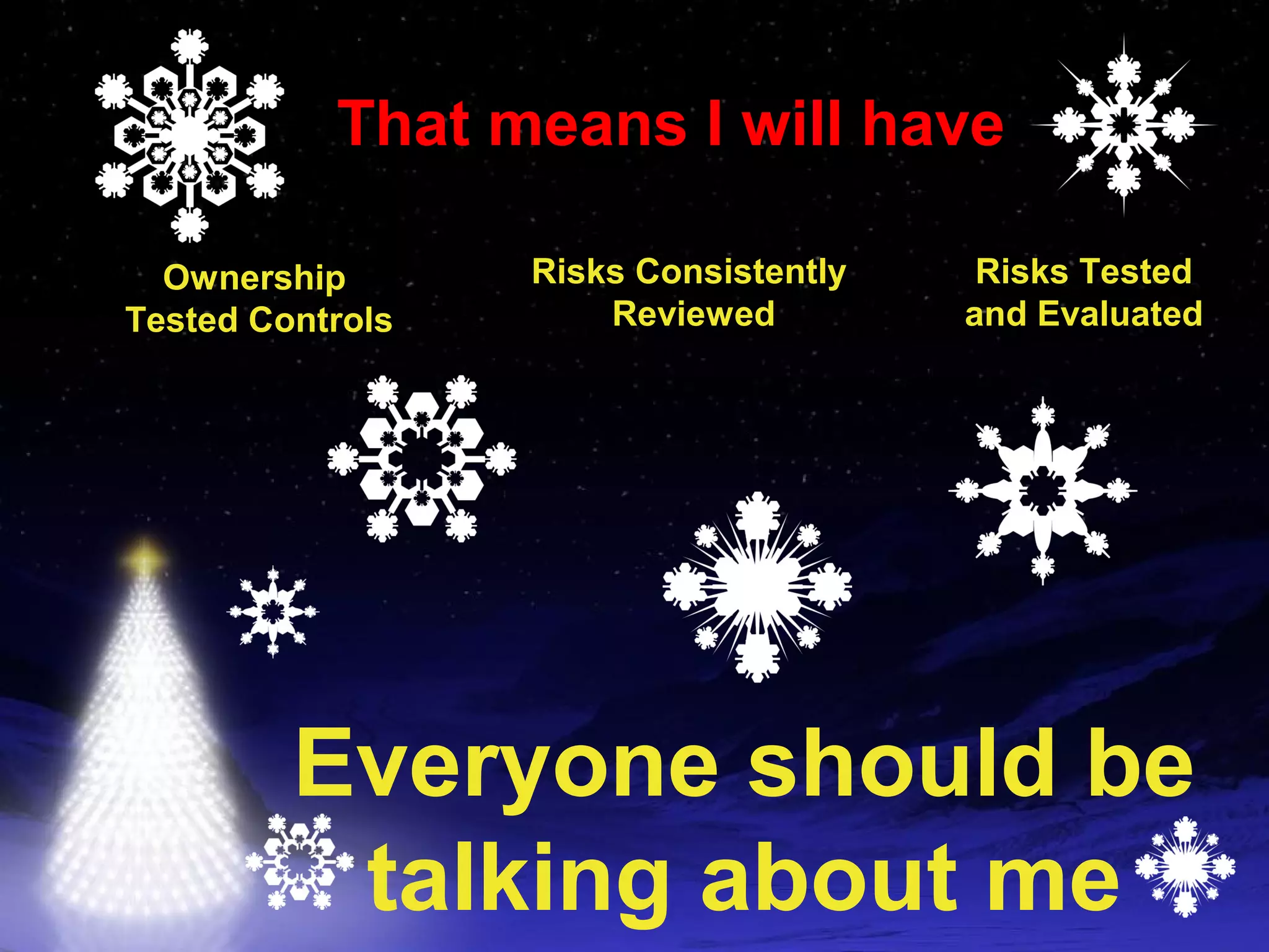 Risk christmas card | PPT
