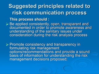 Risk communication Introduction & application | PPTX