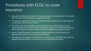 Risk covering documents for export and import business (International ...