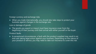 Risk covering documents for export and import business (International ...