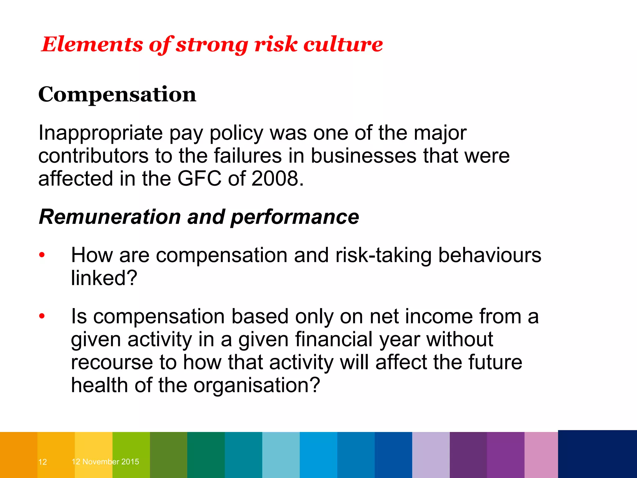 Risk culture presentation | PPTX
