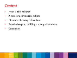 Risk culture presentation | PPTX