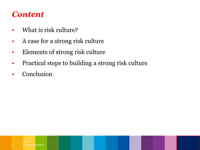 Risk culture presentation | PPTX