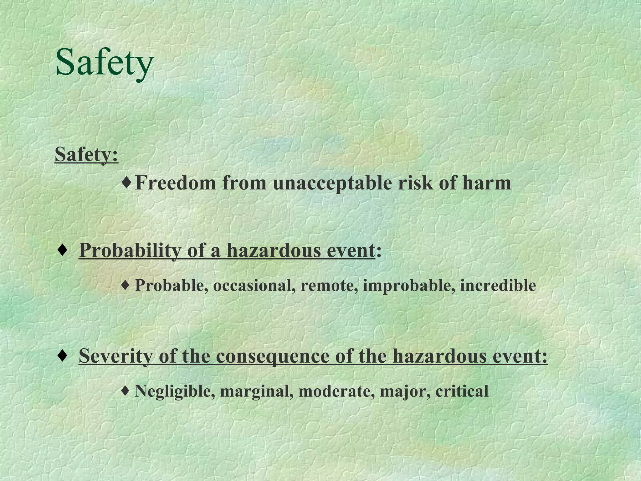 Probabilistic Risk Assessment | PPT