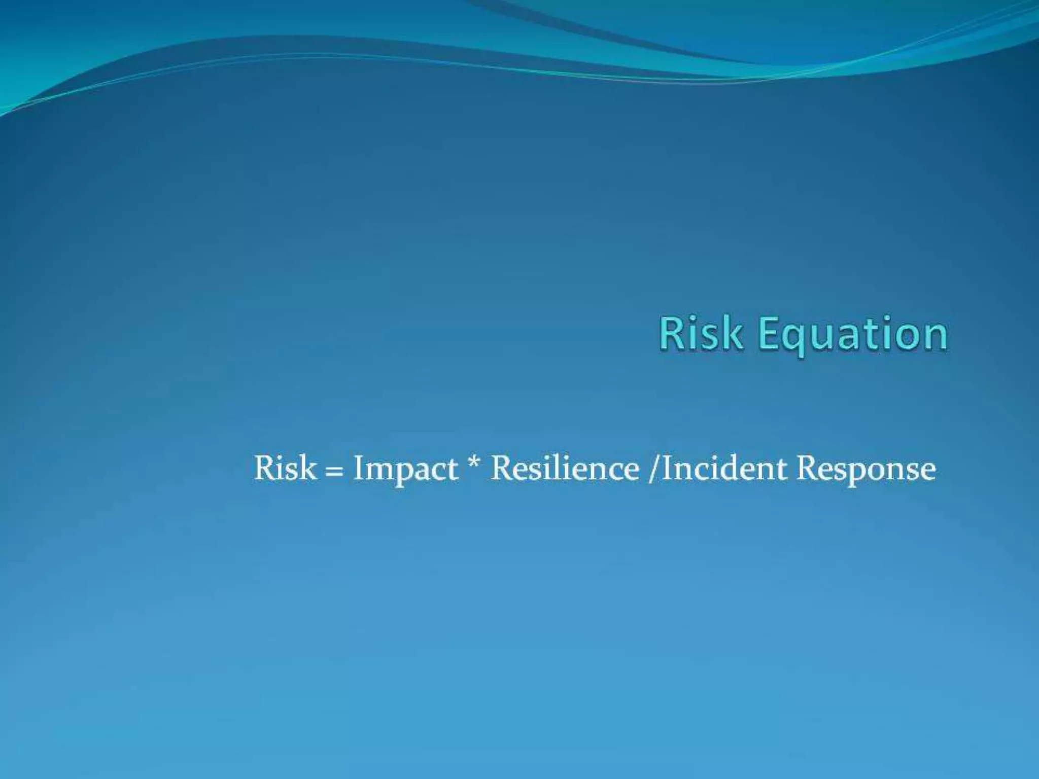 Risk equation | PPT