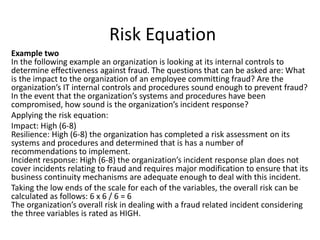 Risk Equation | PPT
