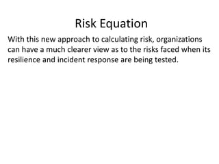Risk Equation | PPT