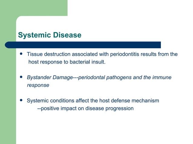 Risk factors in Periodontal Disease | PPT