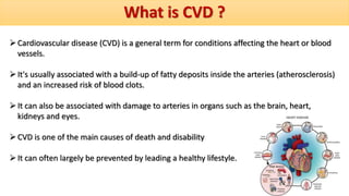 Risk factors associated with cardiovascular disease | PPTX