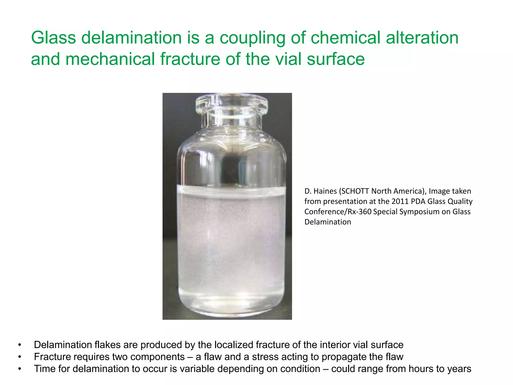 Risk factors associated with glass delamination | PPTX