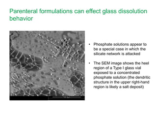 Risk factors associated with glass delamination | PPTX