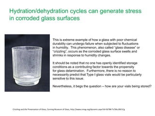 Risk factors associated with glass delamination | PPTX