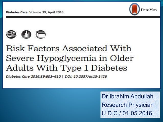 Risk Factors Associated With Severe Hypoglycemia in Older Adults With ...