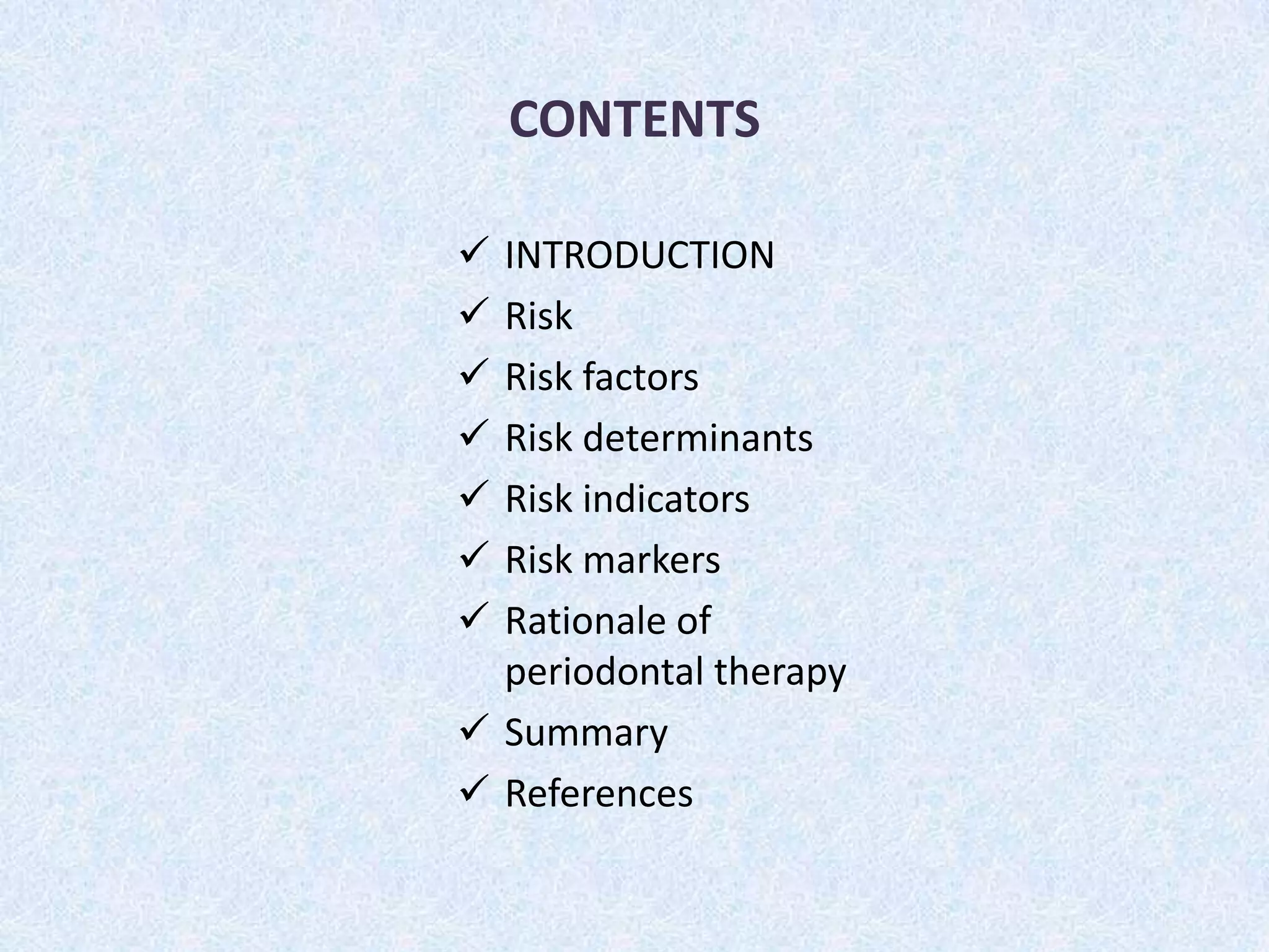 Risk factors | PPTX