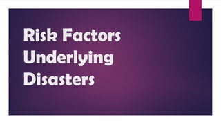 Risk Factors Underlying..............pptx