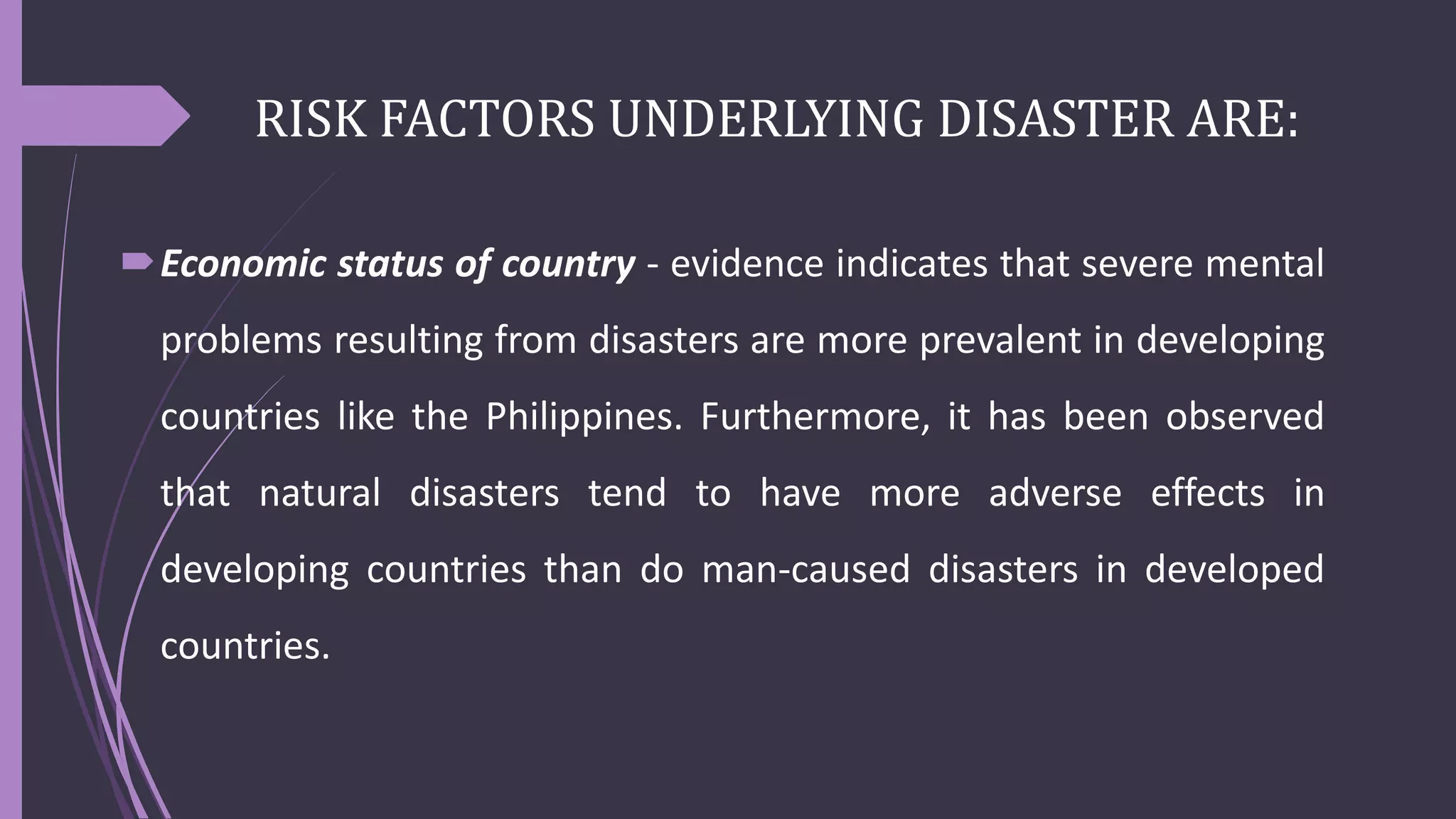 RISK FACTORS UNDERLYING DISASTERS Lesson 2.pptx