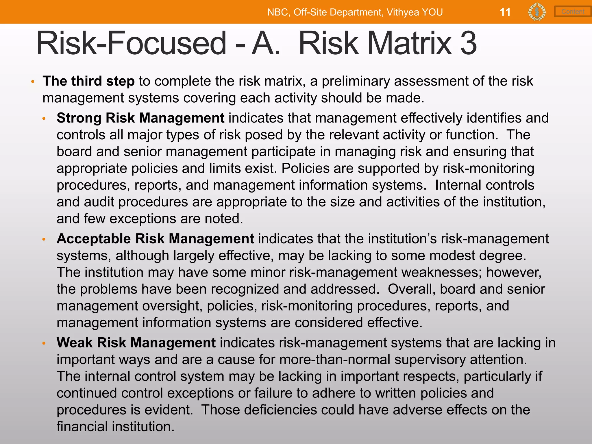 Risk Based Supervision file | PDF