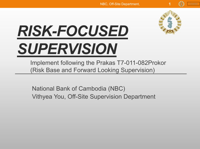 Risk Based Supervision file | PDF