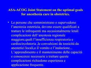 Risk for anesthesia in ob | PPT