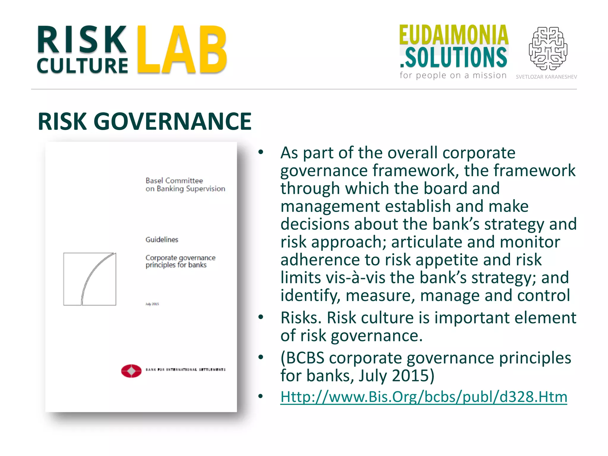 Risk governance & culture isaca sofia 2.11