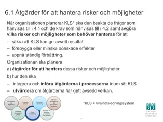 Riskhantering och revidering iso 9001 (140515) | PPT