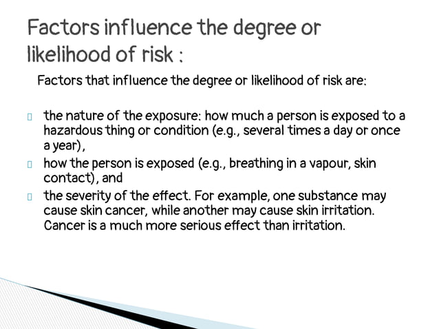 Risk,hazard,harm,types of hazards,risk assesments | PPT