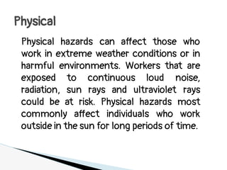 Risk,hazard,harm,types of hazards,risk assesments | PDF