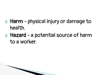 Risk,hazard,harm,types of hazards,risk assesments | PDF