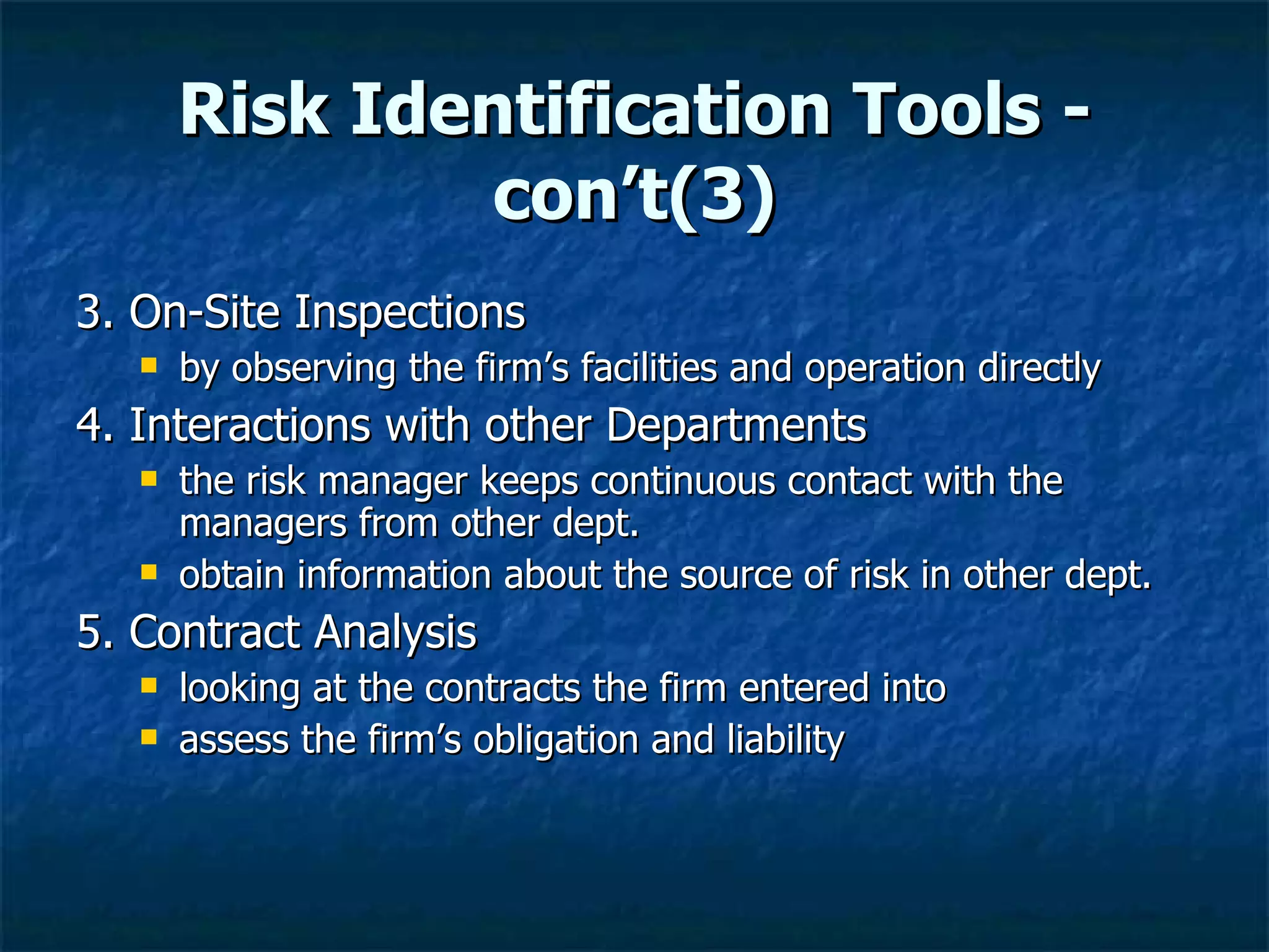 Risk identification | PPT