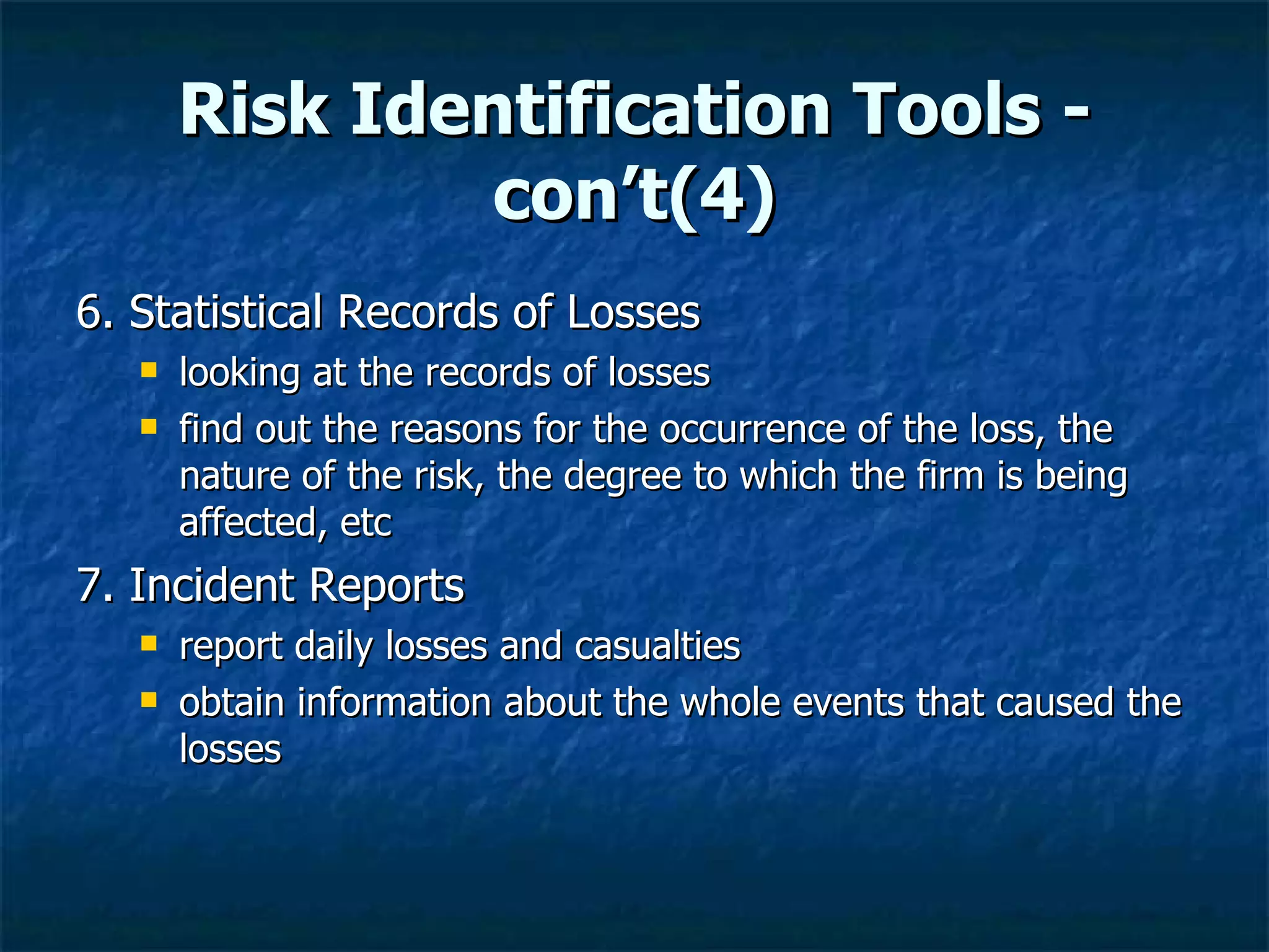 Risk identification | PPT