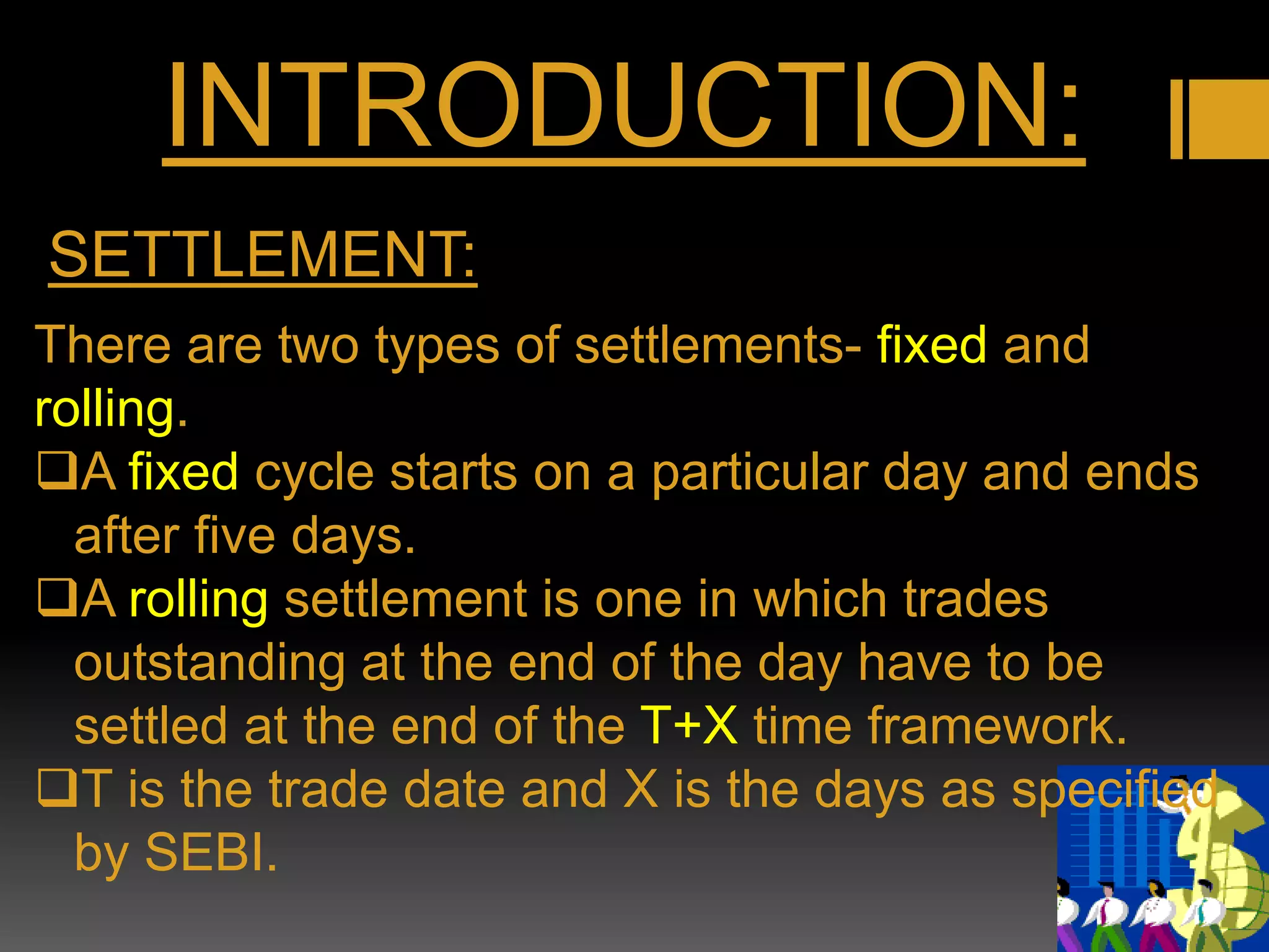 Risk in settlements ppt | PPTX