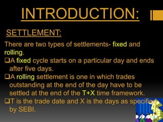Risk in settlements ppt | PPTX