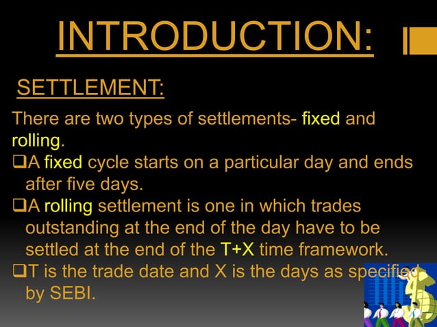 Risk in settlements ppt | PPTX