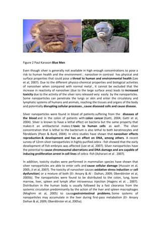 Risk in the use of silver nanoparticles on humain | DOCX