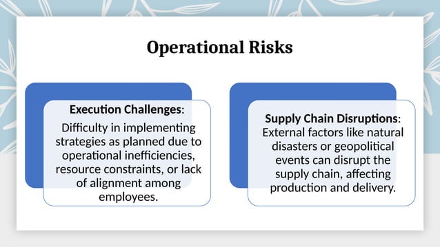 Presentation on Risk Involved in Strategic Management | PPT