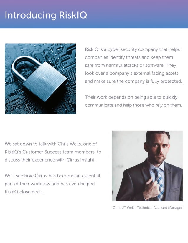 Risk IQ Case Study | PDF