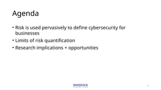 Risk is not a Hammer Usenix Enigma 2025 Shostack | PPTX
